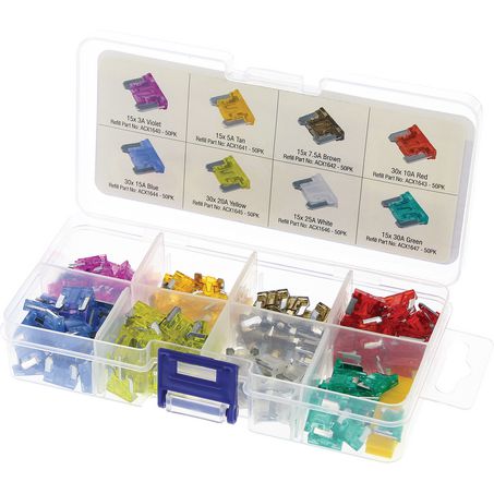 ACX1735 - Oex Low Profile Mini Fuse Assortment Kit - 166pcs | SES Direct Ltd