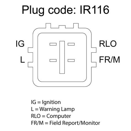 OEX Alternator 12V 100A Denso Style – DXA583 | SES Direct Ltd