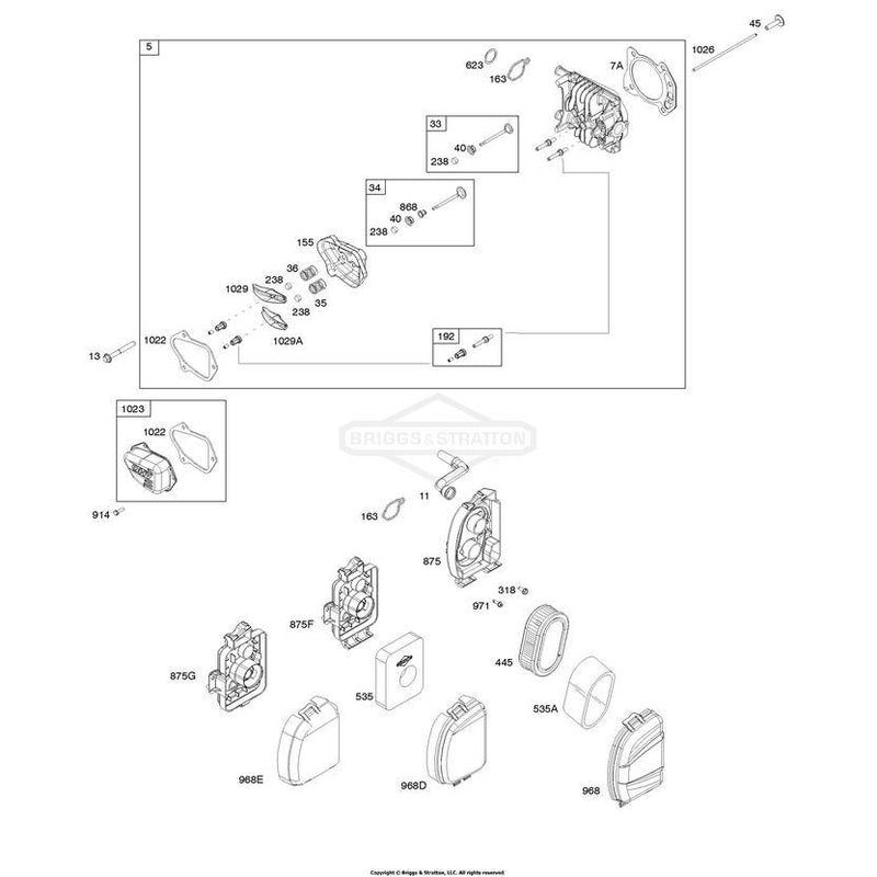 Briggs & Stratton Base-Air Cleaner #595661 | SES Direct Ltd
