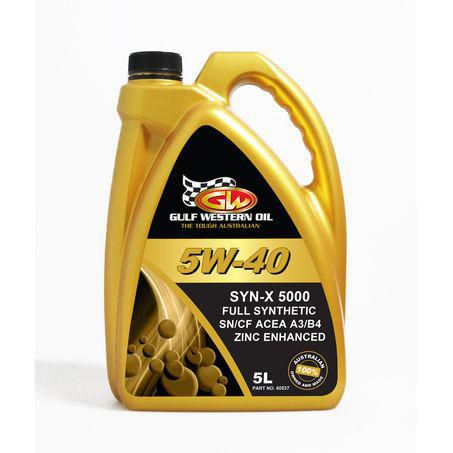 Gulf Western Syn-X 5000 5W-40 Engine Oil – 5 L | SES Direct Ltd