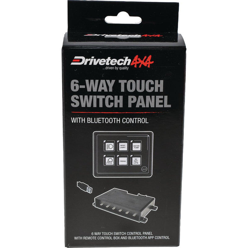 Drivetech 4X4 6-Way Touch Switch Panel with Bluetooth Control DT-SWP06 ...