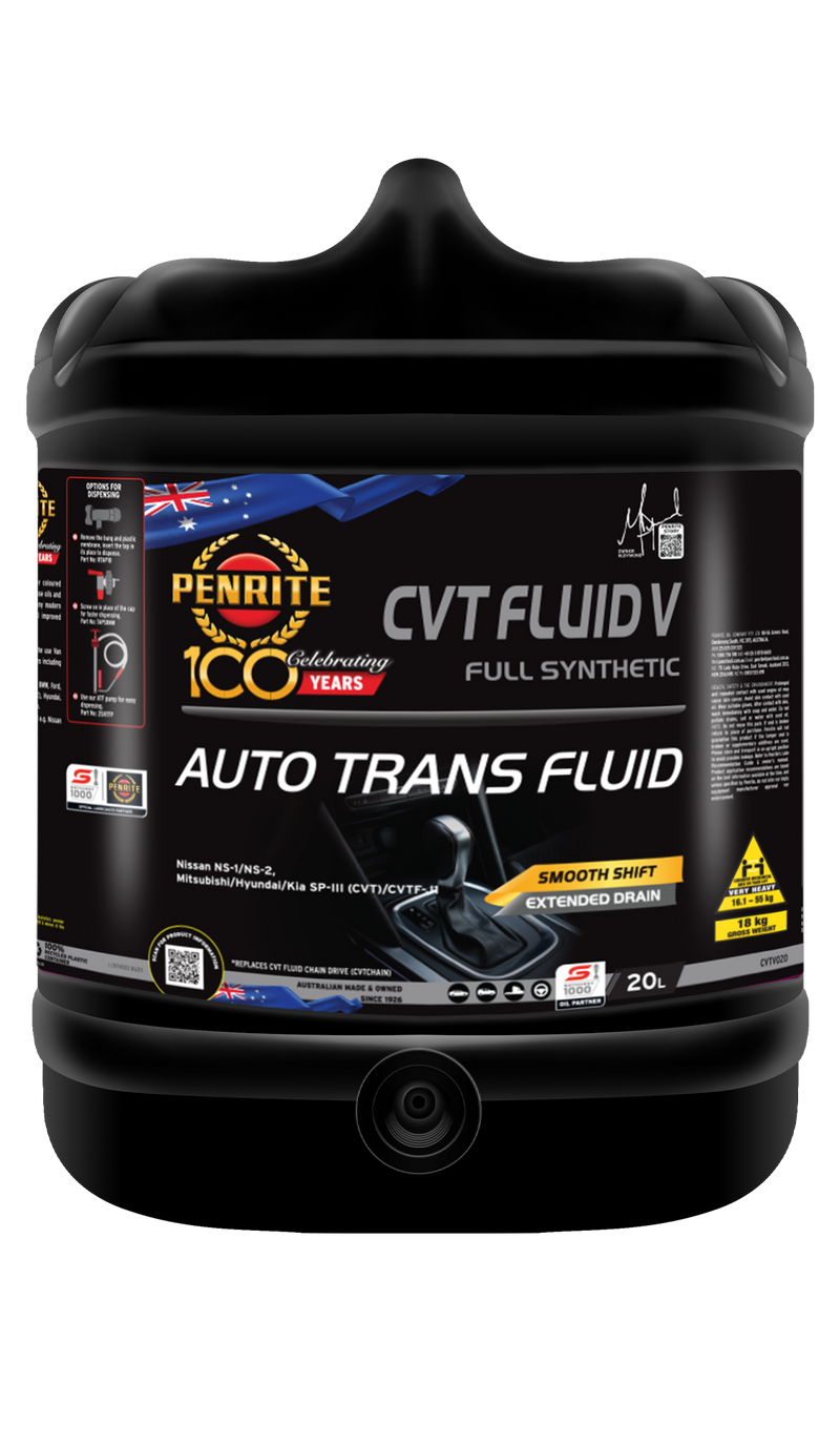 Penrite CVT Fluid – Full Synthetic – 20 L | SES Direct Ltd
