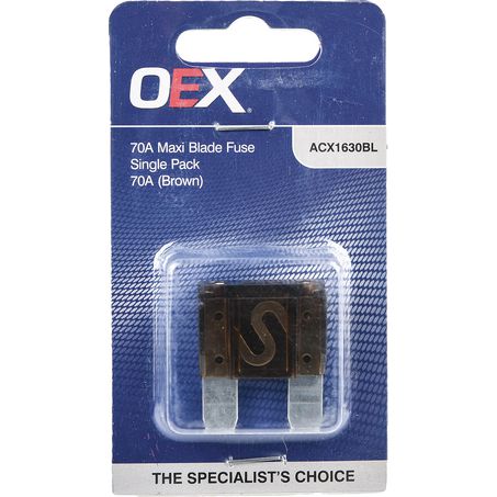 ACX1630BL - Oex Maxi Blade Fuse, 70a Brown - Single Pack | SES Direct Ltd