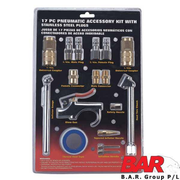 17Pc Air Compressor Accessory Kit | SES Direct Ltd