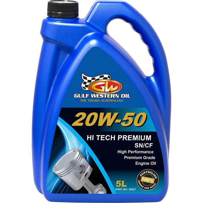 Gulf Western Hi Tech Premium Engine Oil - 20W-50, 5 Litre | SES Direct Ltd